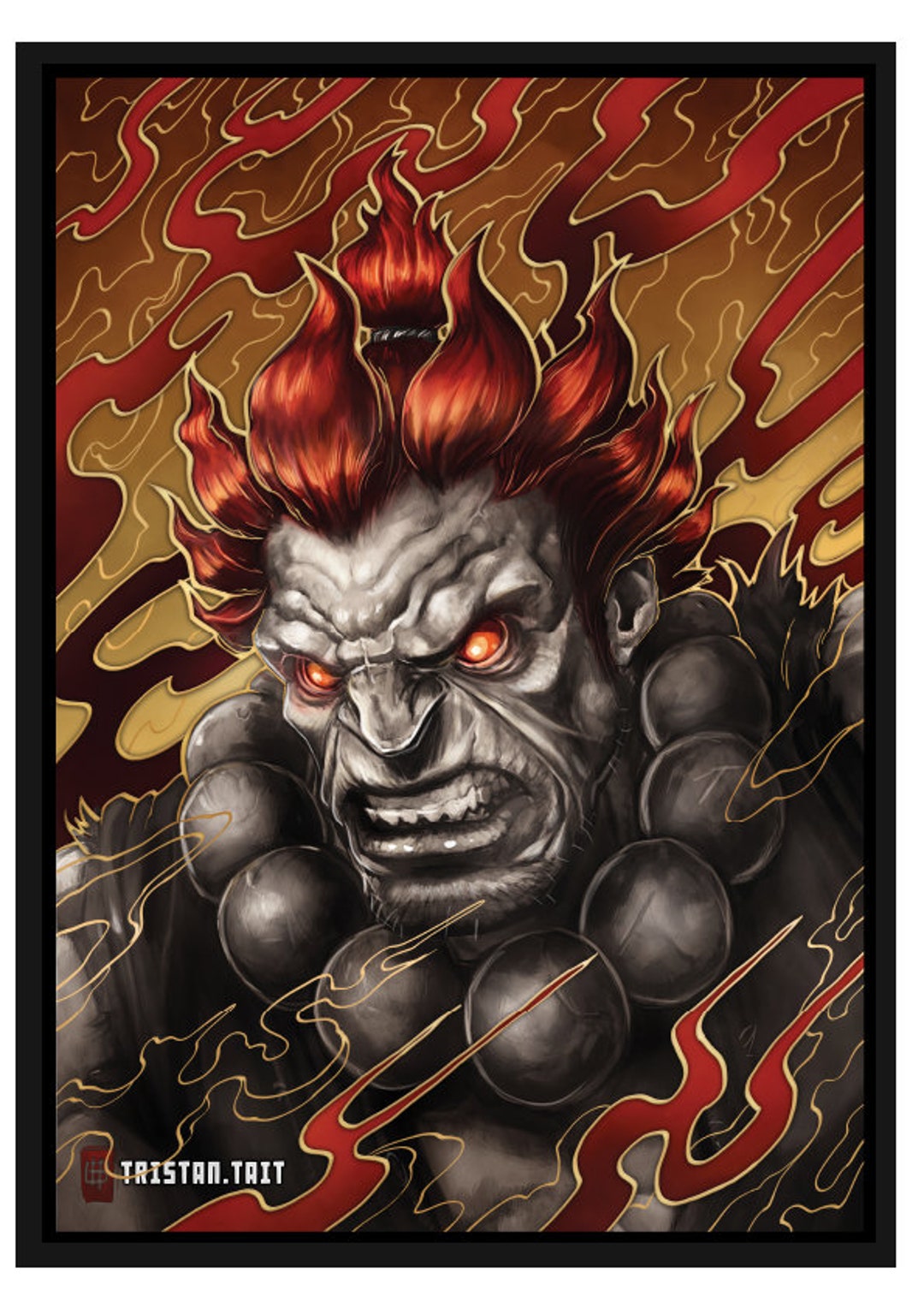 Akuma - A3 Poster Print - Street Fighter Illustration - Etsy