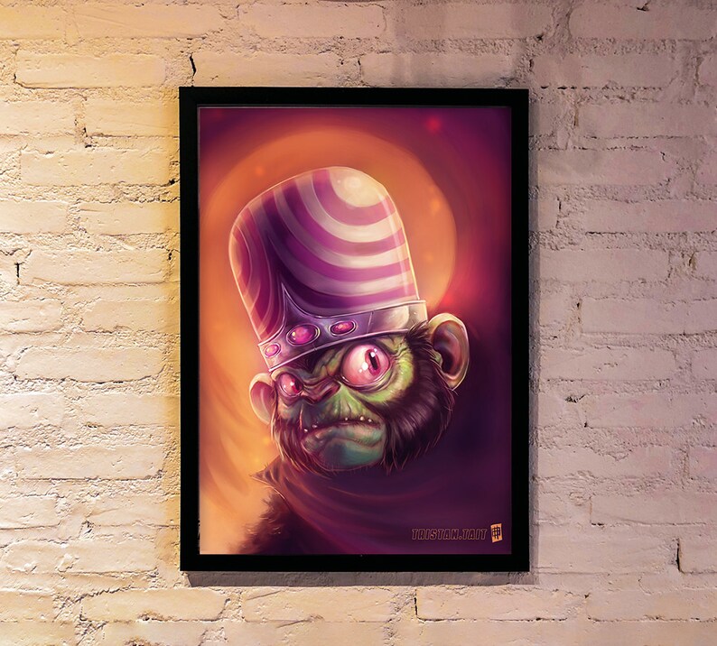 Mojo Jojo - A3 Poster Print - Powerpuff Girls Illustration - Etsy