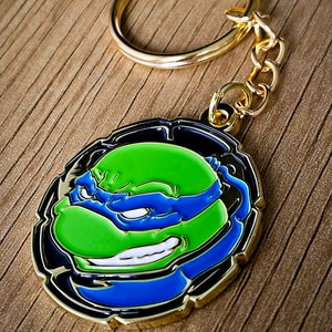 Teenage Mutant Ninja Turtles Keychain - Leonardo, Michelangelo, Raphael ...