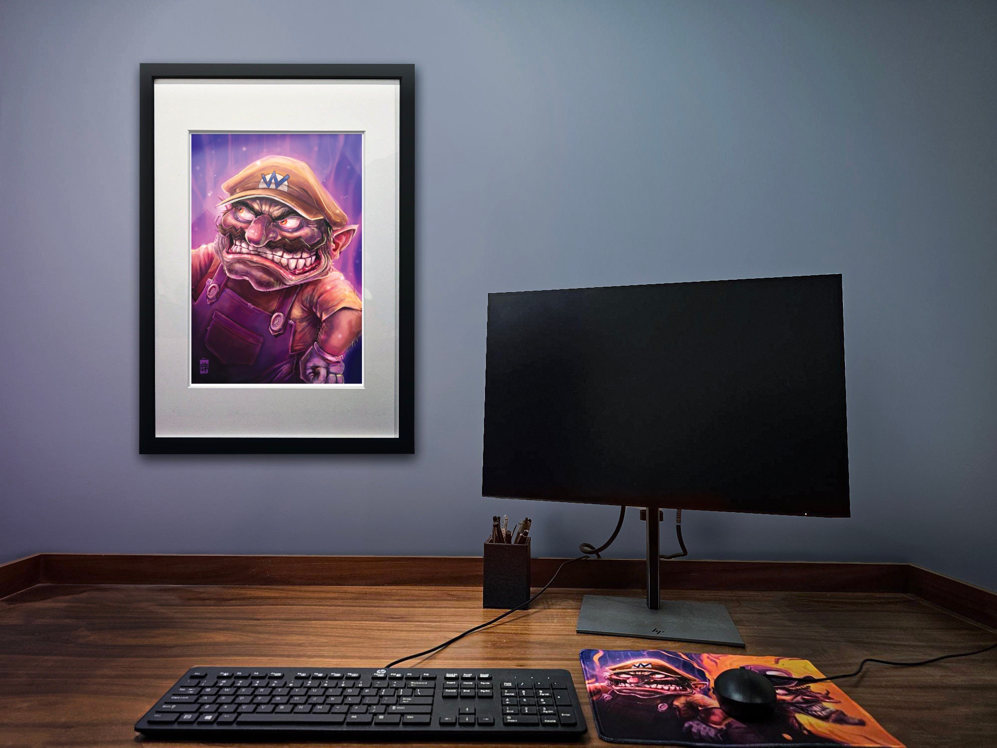 Wario - A3 Poster Print - Super Mario Illustration - Etsy
