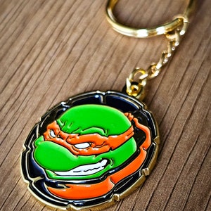 Teenage Mutant Ninja Turtles Keychain - Leonardo, Michelangelo, Raphael ...