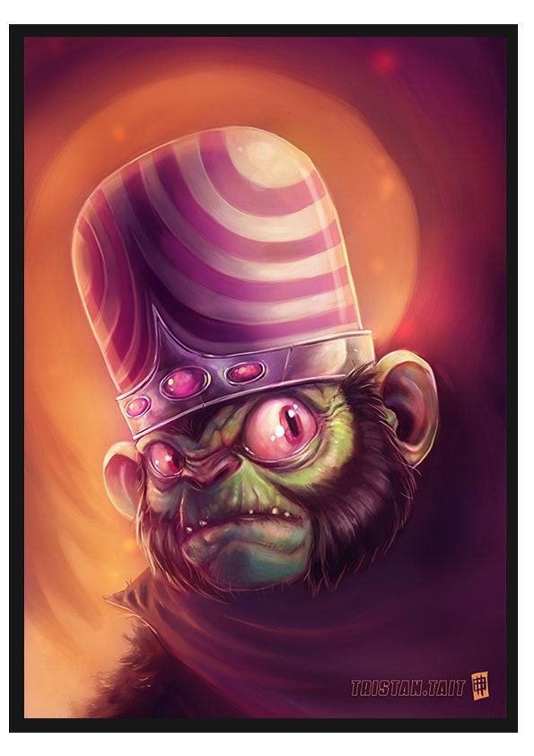 Mojo Jojo - A3 Poster Print - Powerpuff Girls Illustration - Etsy