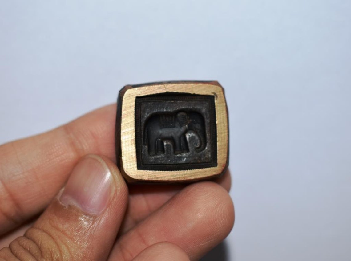 Buy Vintage Indian Brass Bronze Jewelry Making Tool Mould Stamp Online ...