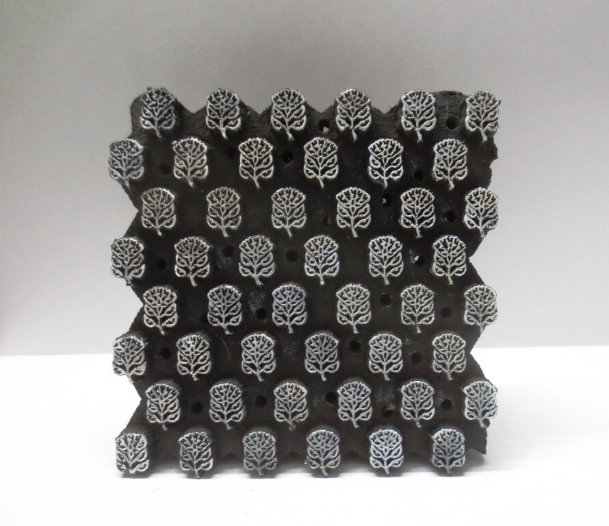 Indian fine unique buti design motif hand carved wooden block | Etsy