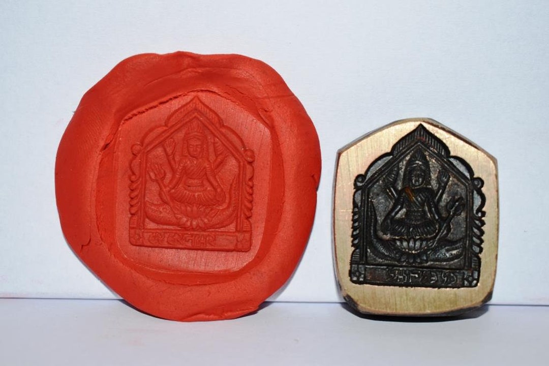 Vintage Indian Brass Bronze Jewelry Making Tool Mould Stamp Dye Wax ...