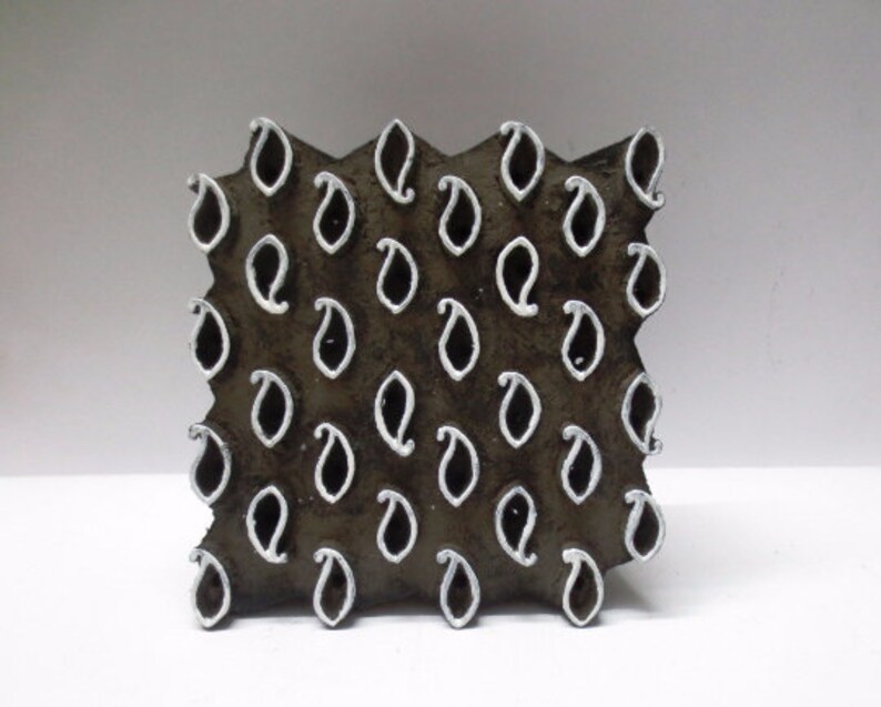 Buy Indian Wooden Hand Carved Textile Printing Fabric Block / Stamp ...