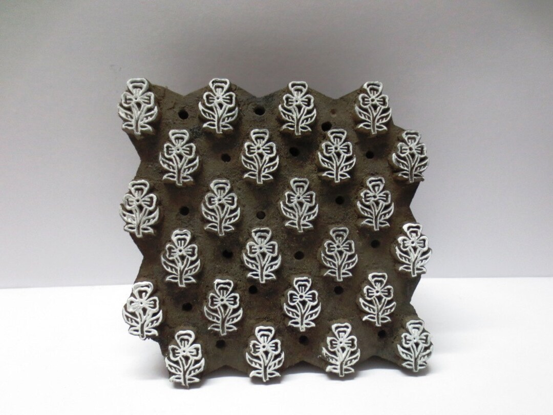 Ethnic Art Carving Motif Design Hand Carved Wooden Block Stamp for ...