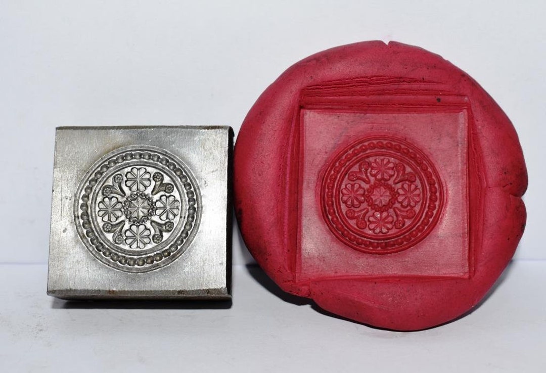Indian Iron Jewelry Making Tool Mould Stamp Dye Wax Seal Smithing Tool ...