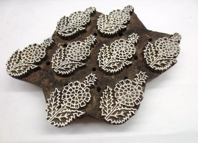 Ethnic Indian Floral BUTI Motif Hand Carved Wooden Block Stamp - Etsy