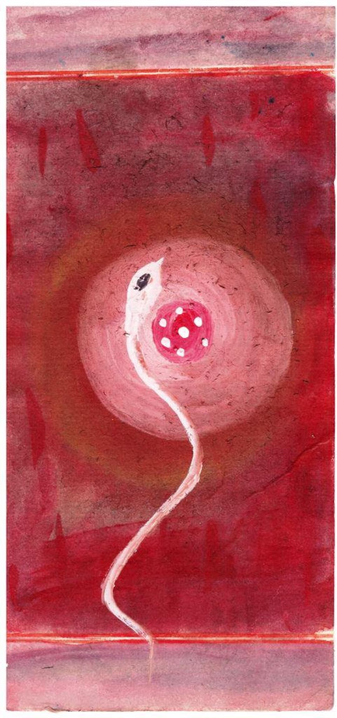 Vintage Old Tantra Painting on Old Paper Snake Tantra Tantric Yantra ...