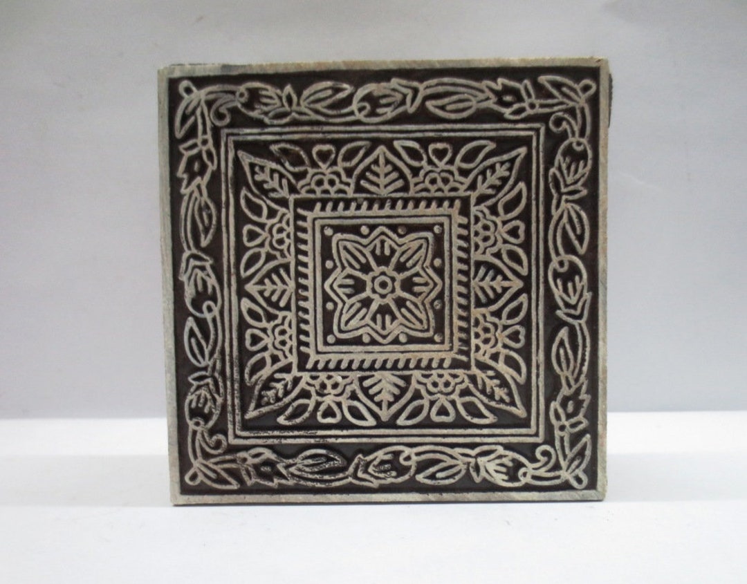 Hand Block Design Indian Wooden Hand Carved Textile Printing Fabric ...