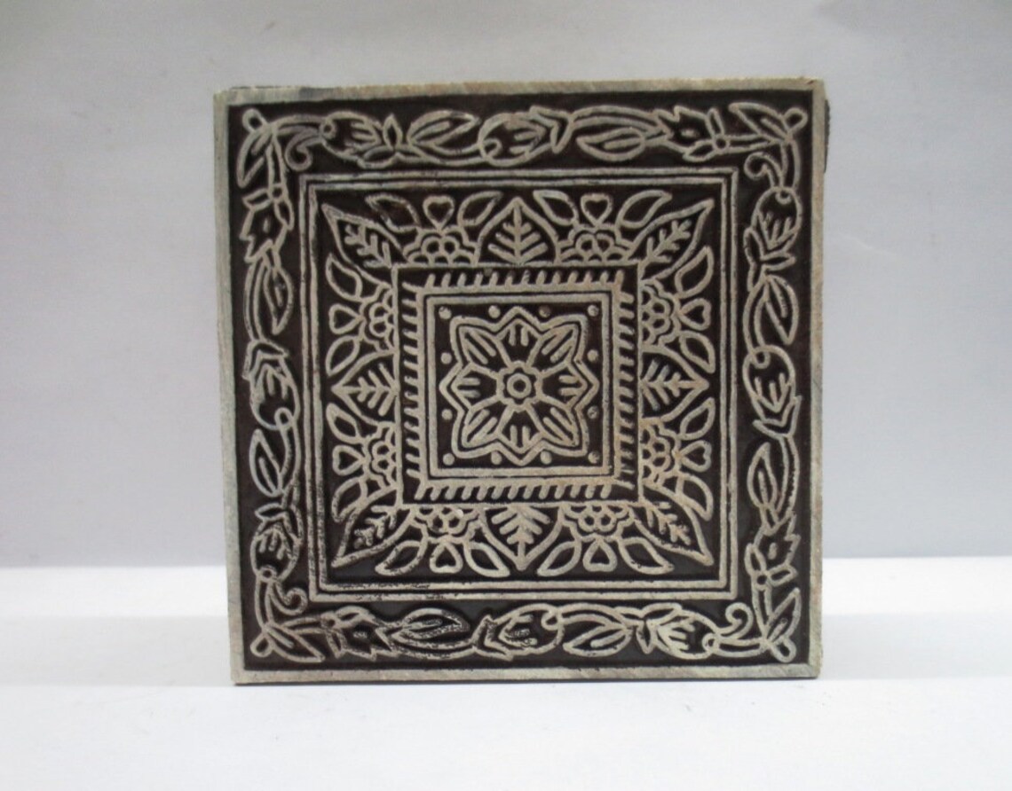 Hand Block Design Indian Wooden Hand Carved Textile Printing - Etsy
