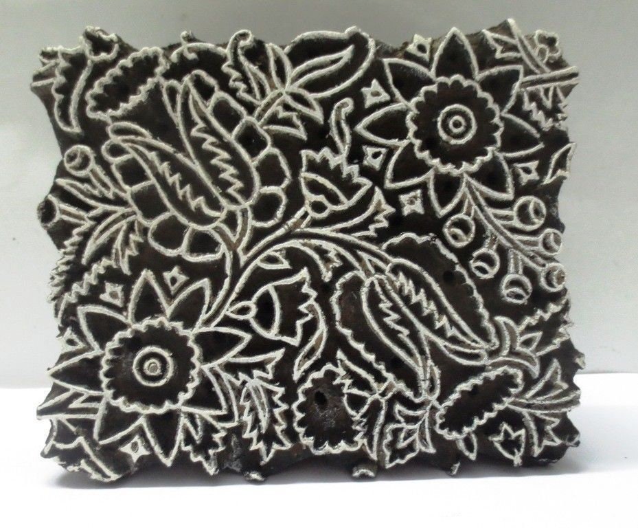 Indian Hand Carved Wooden Printing Blocks Wooden Printing Stamps ...