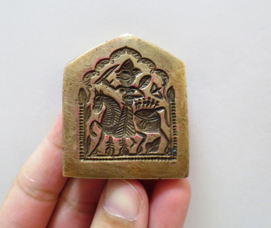 Vintage Indian BRASS Jewelry Making Tool Mould Stamp Dye Wax - Etsy
