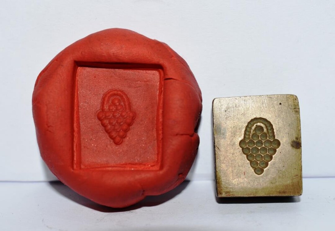 Vintage Indian Brass Bronze Jewelry Making Tool Mould Stamp Dye Wax ...