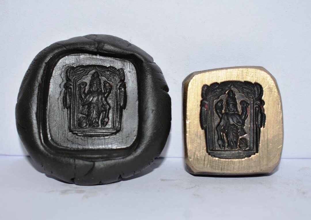 Vintage Indian Brass Bronze Jewelry Making Tool Mould Stamp Dye Wax ...