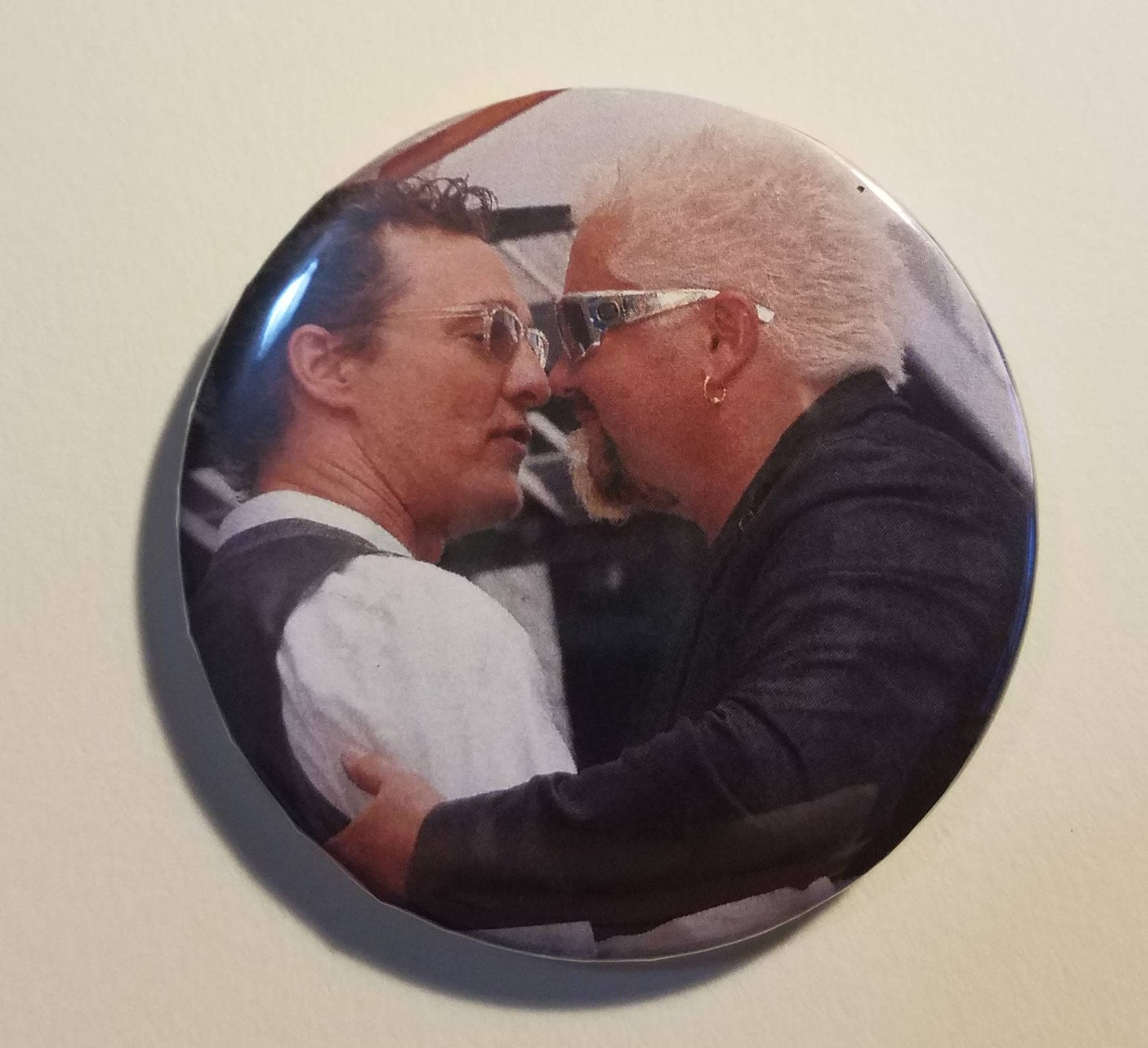 Matthew McConaughey Guy Fieri Kiss Large 2.25 inch Pinback | Etsy