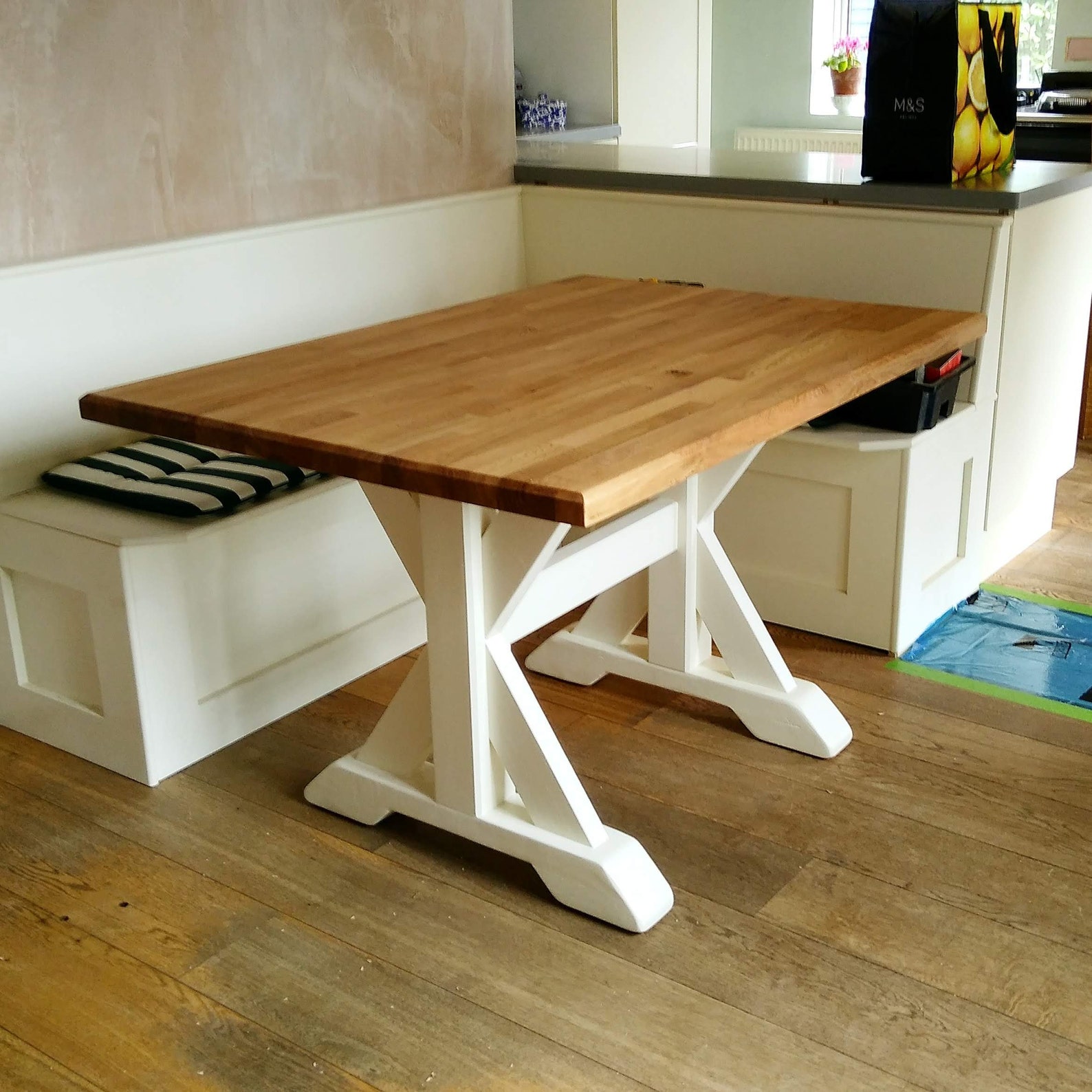 Corner Bench With Matching Table and Seat Bench Set - Etsy