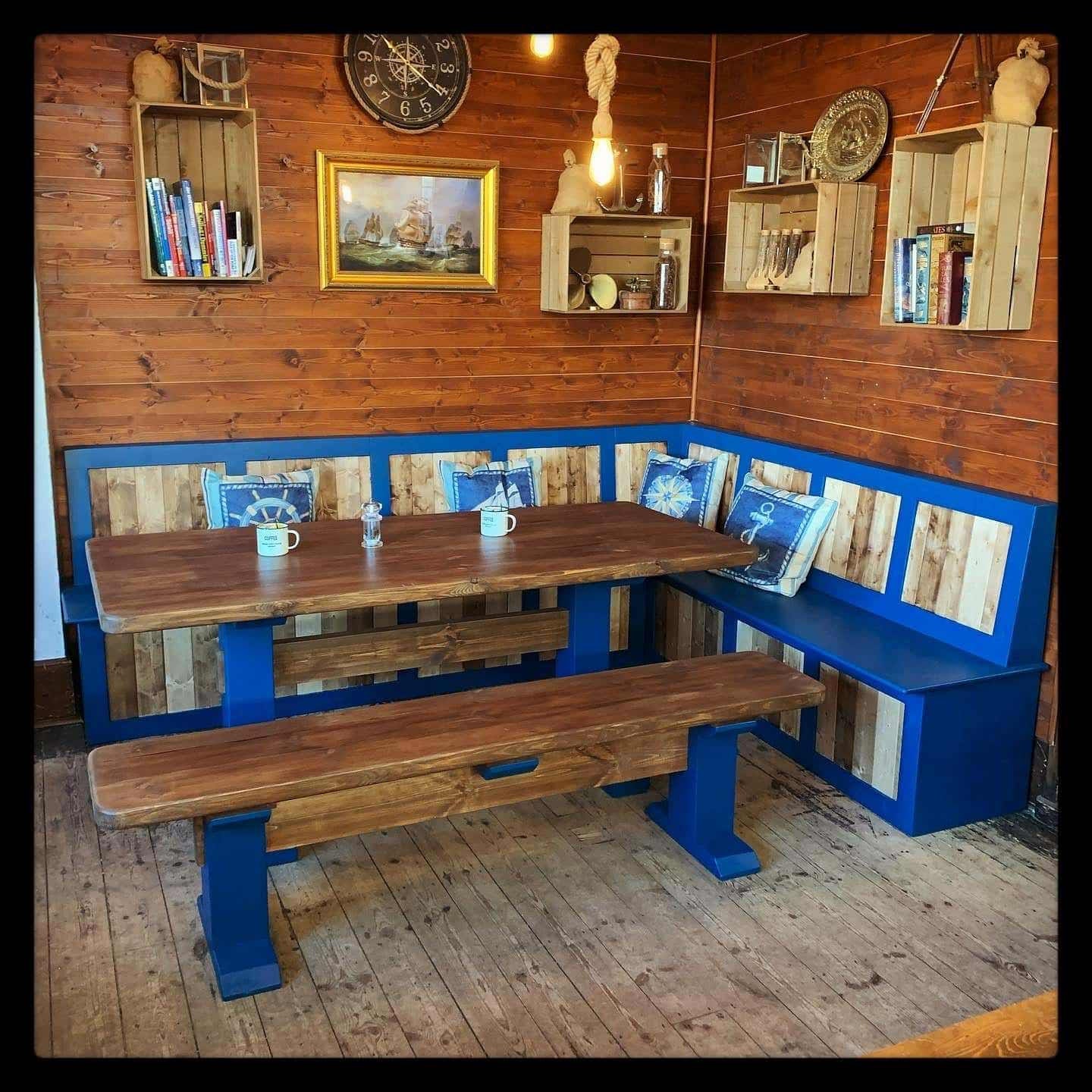 Corner Bench With Matching Table and Seat Bench Set - Etsy