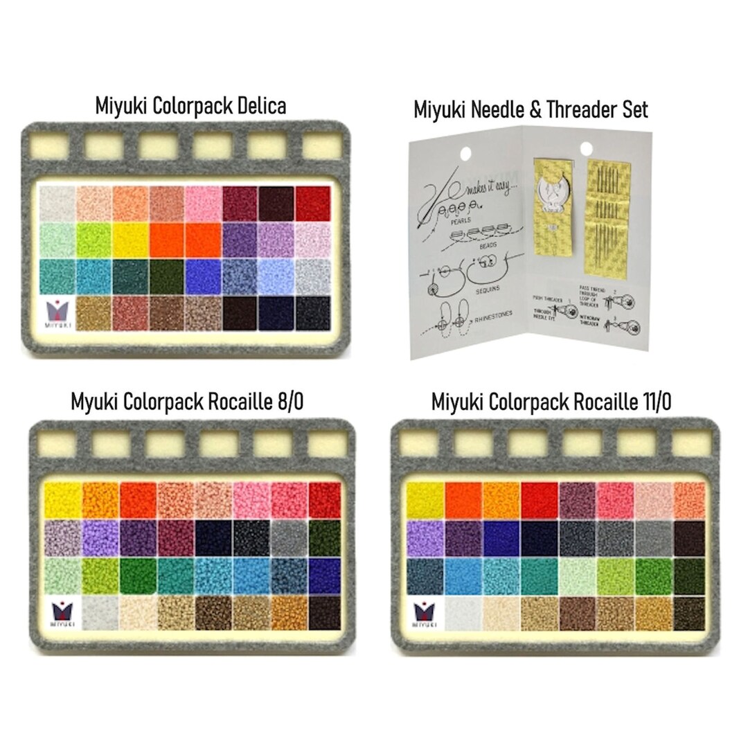 Miyuki Color Pack 31 Colour Seed Bead Kit, Delica or Rocaille Size 11 ...