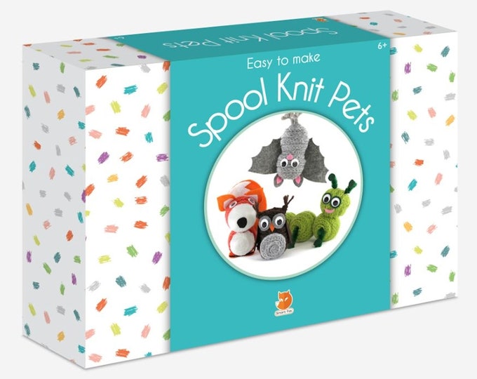Spool Knitting Kit, Animal Craft Kit, Complete Kit, Craft Gift, Full ...