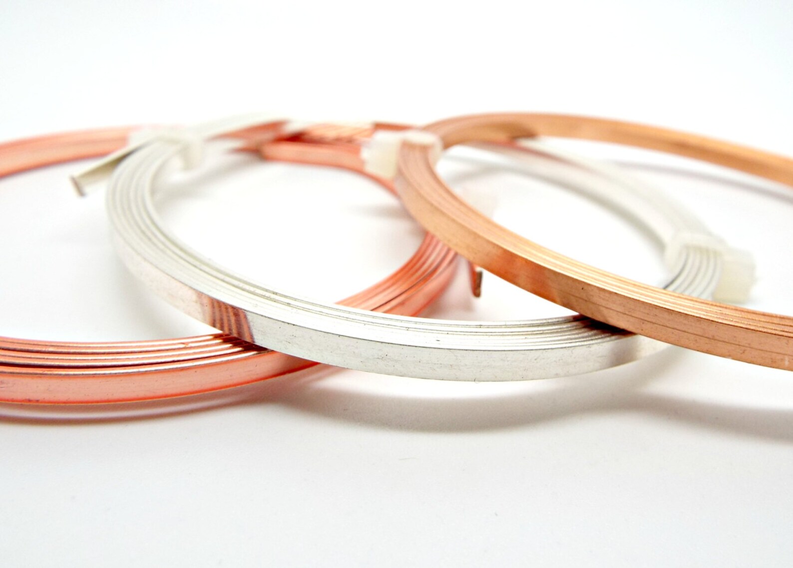 Silver Plated Wire Flat Wire Copper Tape Silver Flat Wire | Etsy