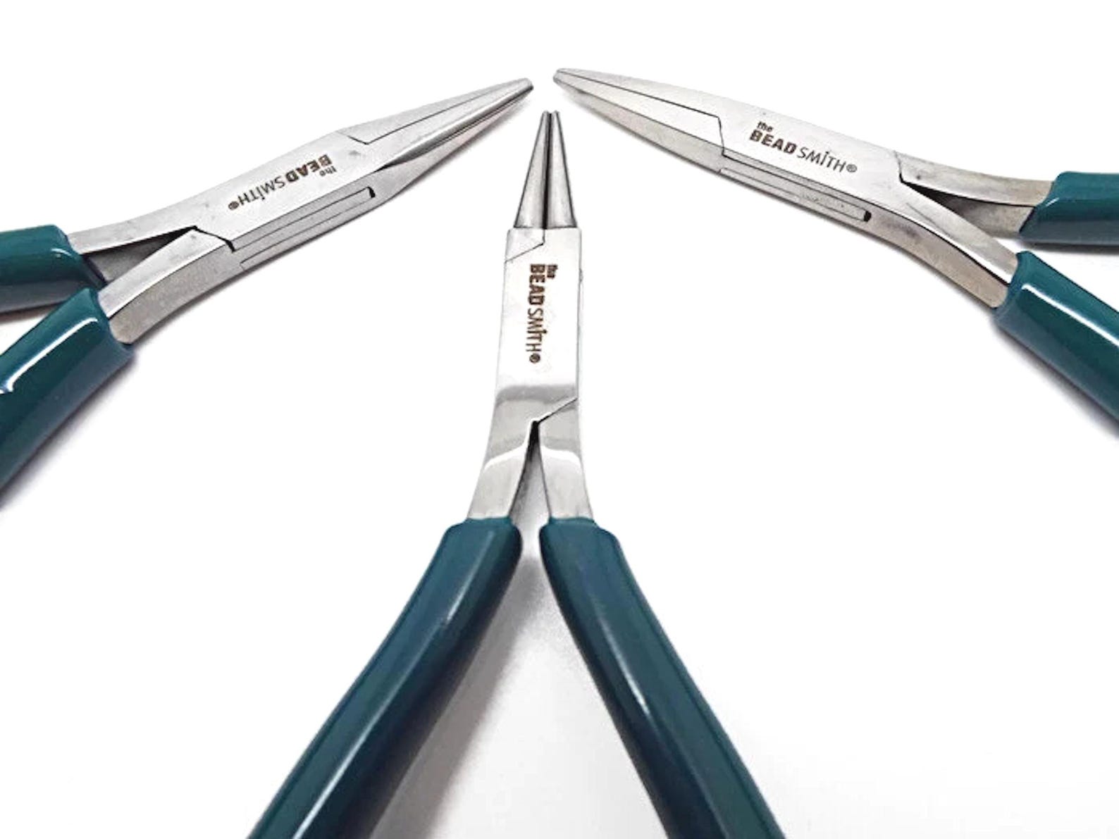 Micro-fine Plier Kit, Set of 4, Round Nose, Chain Nose, Flat Nose, Bent ...
