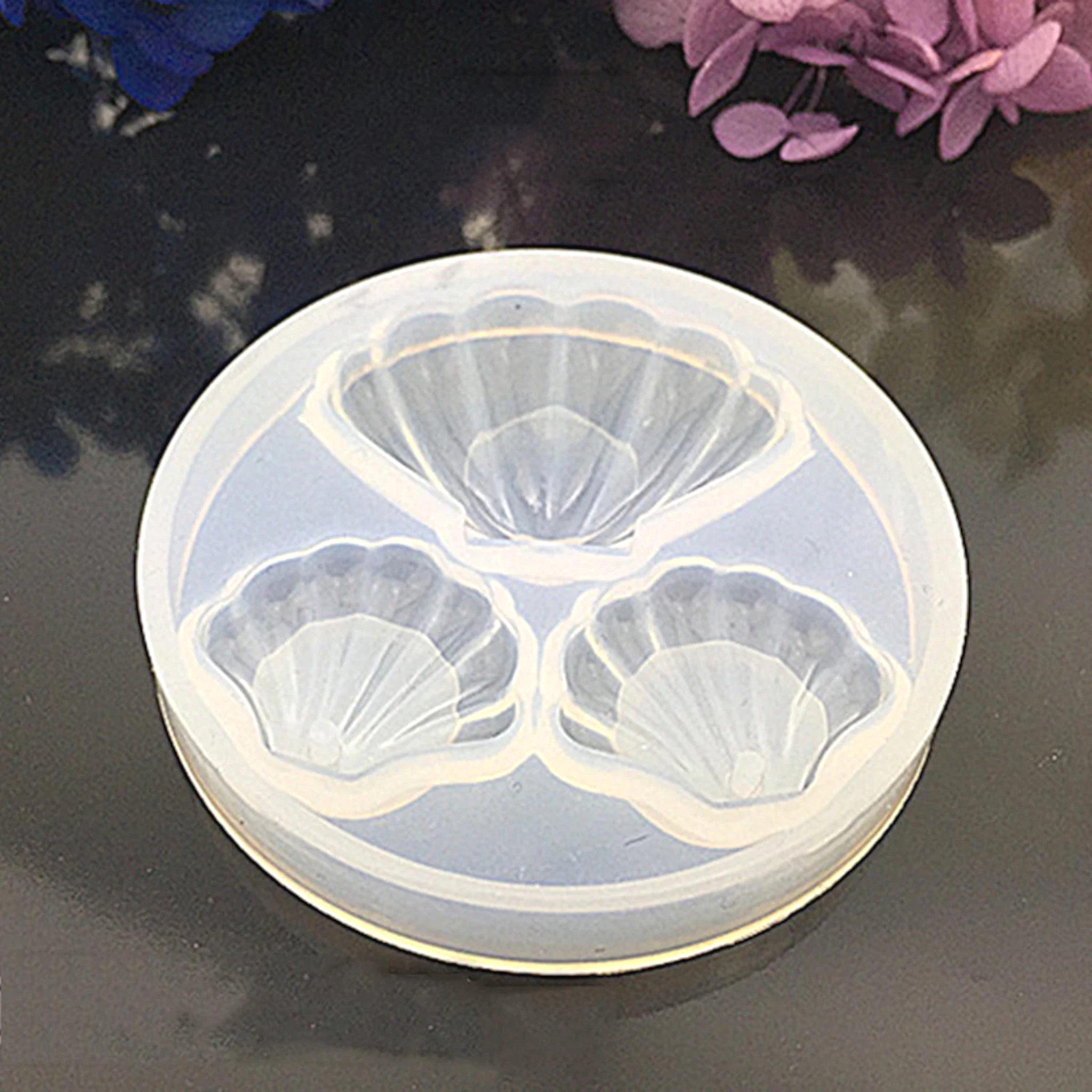 62mm 3 Seashell Silicone Mold, Resin Casting Tool for Pendant and ...