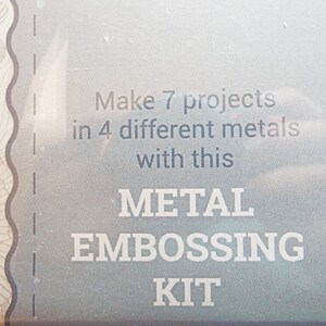 Complete Metal Embossing Kit, Metal Craft Kit, 7 Projects, Starter Kit ...