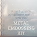 Complete Metal Embossing Kit, Metal Craft Kit, 7 Projects, Starter Kit ...