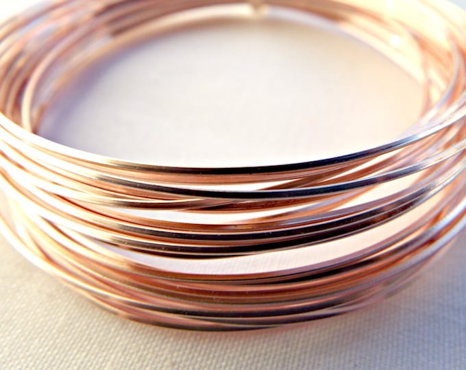 0.8mm Rose Gold Square Wire, 20 Gauge Wire, Colored Copper Wire, Wire ...