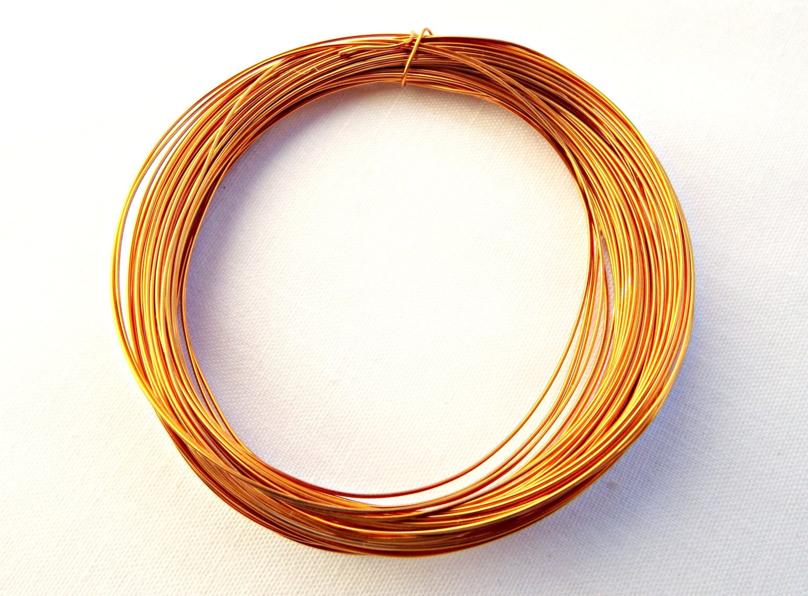 0.5mm Light Gold Copper Wire 15 Metre Coil Wire Wrapping - Etsy UK