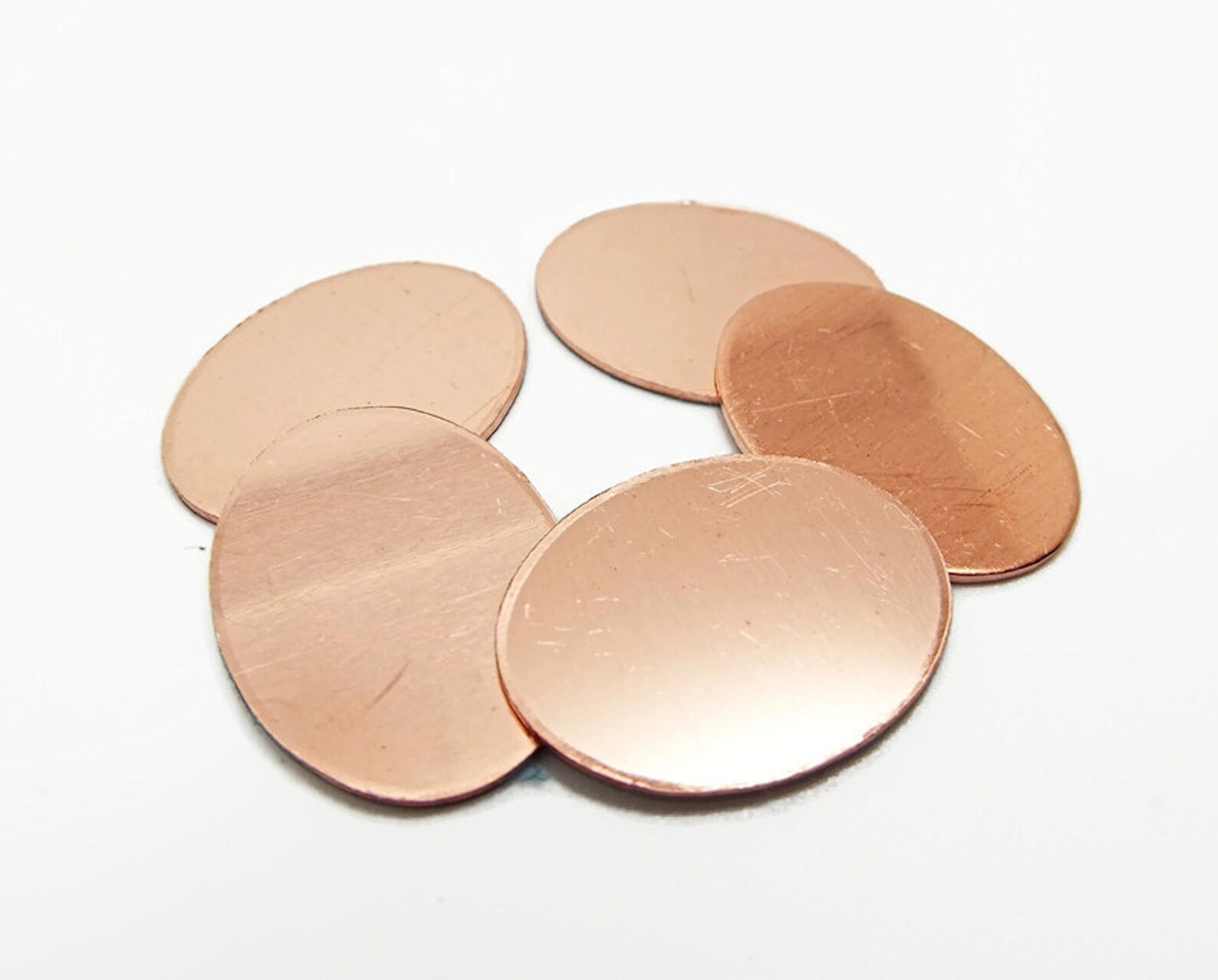 25x19mm Oval Copper Blanks Stamping Copper 1mm Thick 5 | Etsy