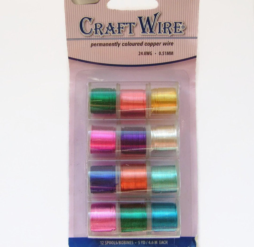 Pack of 12 0.5mm Colored Copper Wire Mixed Colors 24 Gauge - Etsy