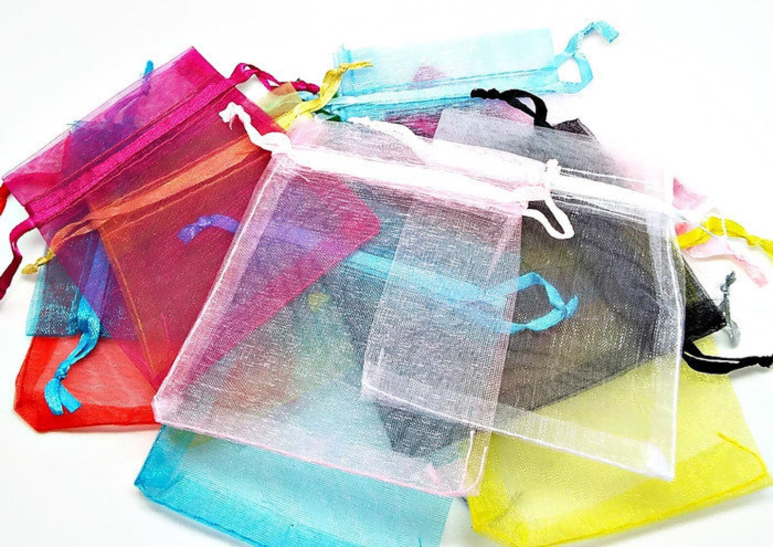 25 / 50 Organza Bags Drawstring Bags Wedding Favor Bags - Etsy UK
