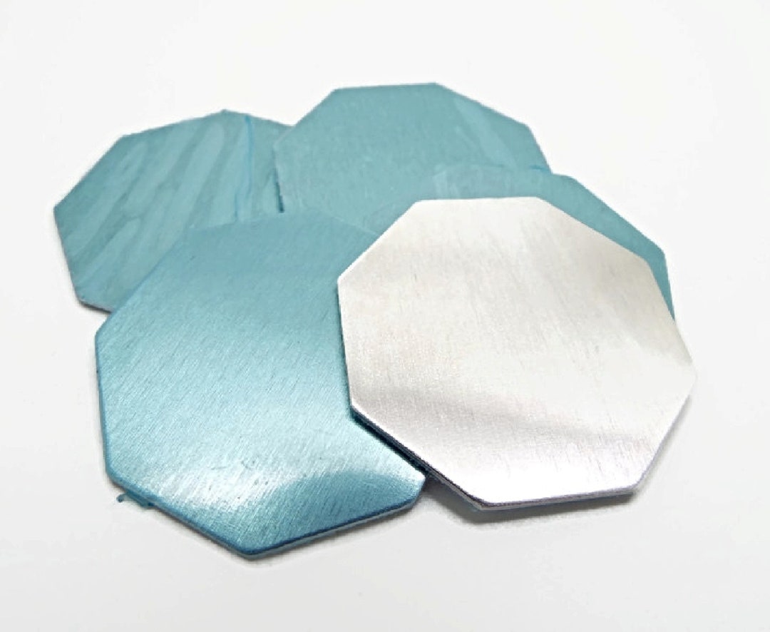 10 Aluminium Octagon Stamping Blanks 37x1mm Unfinished Metal - Etsy