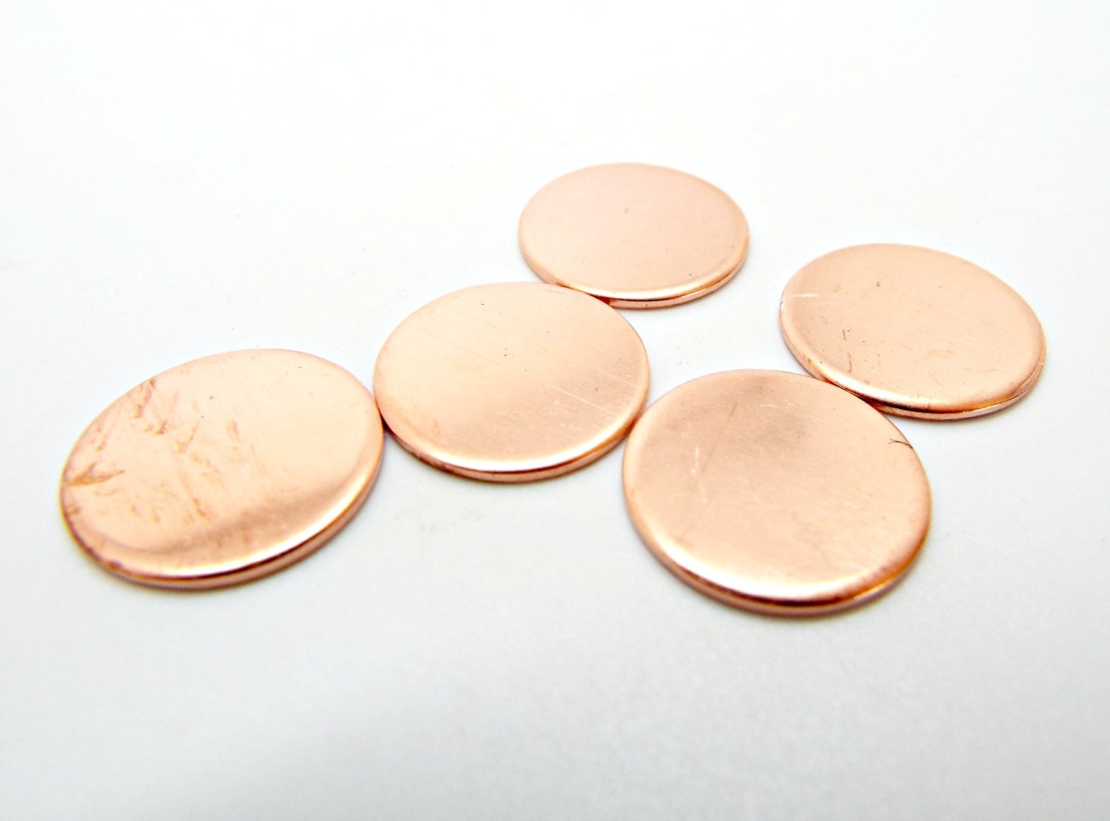 16mm Copper Blanks 5 Copper Discs Stamping Blanks Metal | Etsy