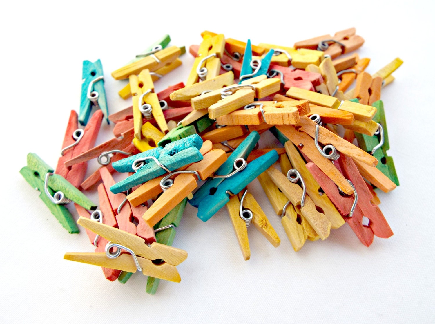 50 Mini Rustic Wooden Pegs Mixed Colour Clips 25x9mm Mini - Etsy Australia