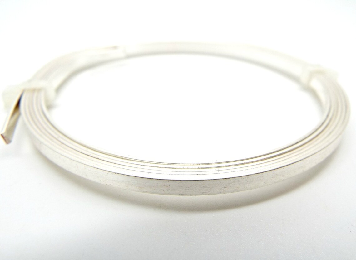 Silver Plated Wire Flat Wire Copper Tape Silver Flat Wire | Etsy