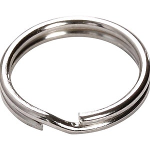 20 Silver Split Rings 12mm 15mm 20mm 25mm 30mm, Keyring Loop, Jewelry ...