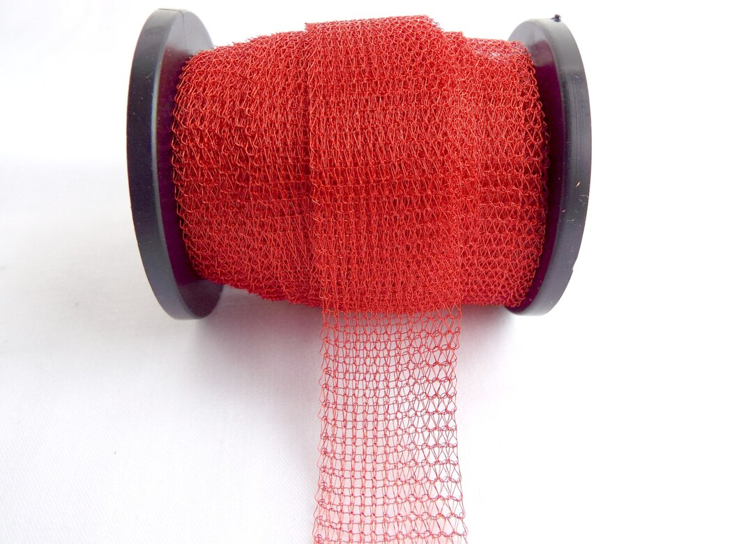 1M Red Knitted Tube Wire 15mm Copper Based Mesh Wire Tight - Etsy