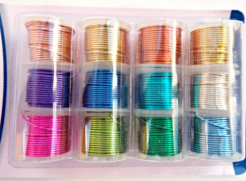 20 Gauge Wire Colored Copper Wire Pk 12 Copper Wires Silver - Etsy ...