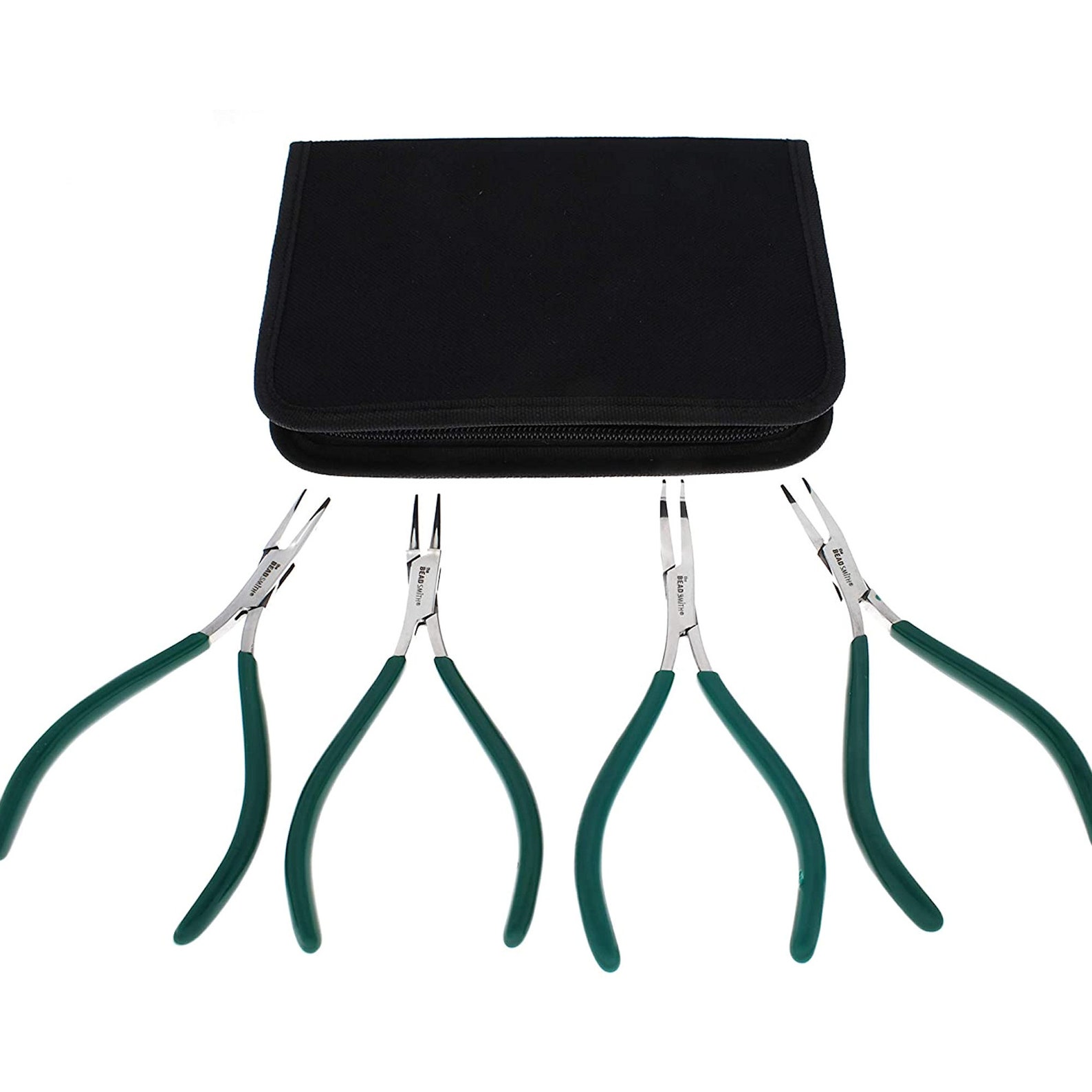 Micro-fine Plier Kit, Set of 4, Round Nose, Chain Nose, Flat Nose, Bent ...