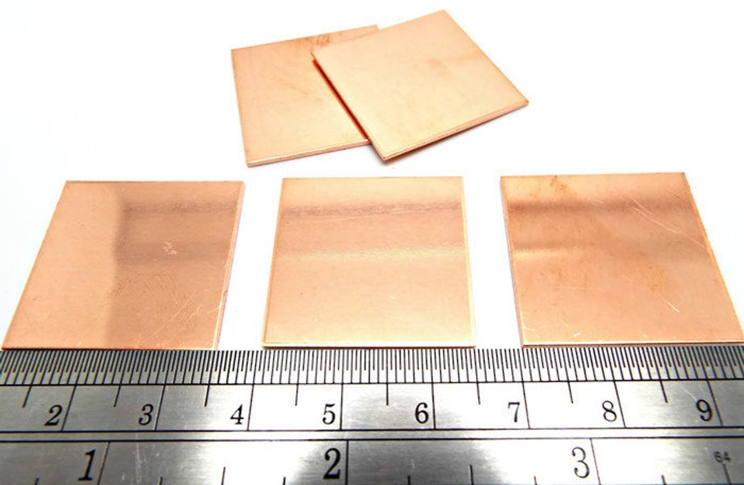 5x 25mm Copper Squares Stamping Copper 1mm Thick Copper - Etsy
