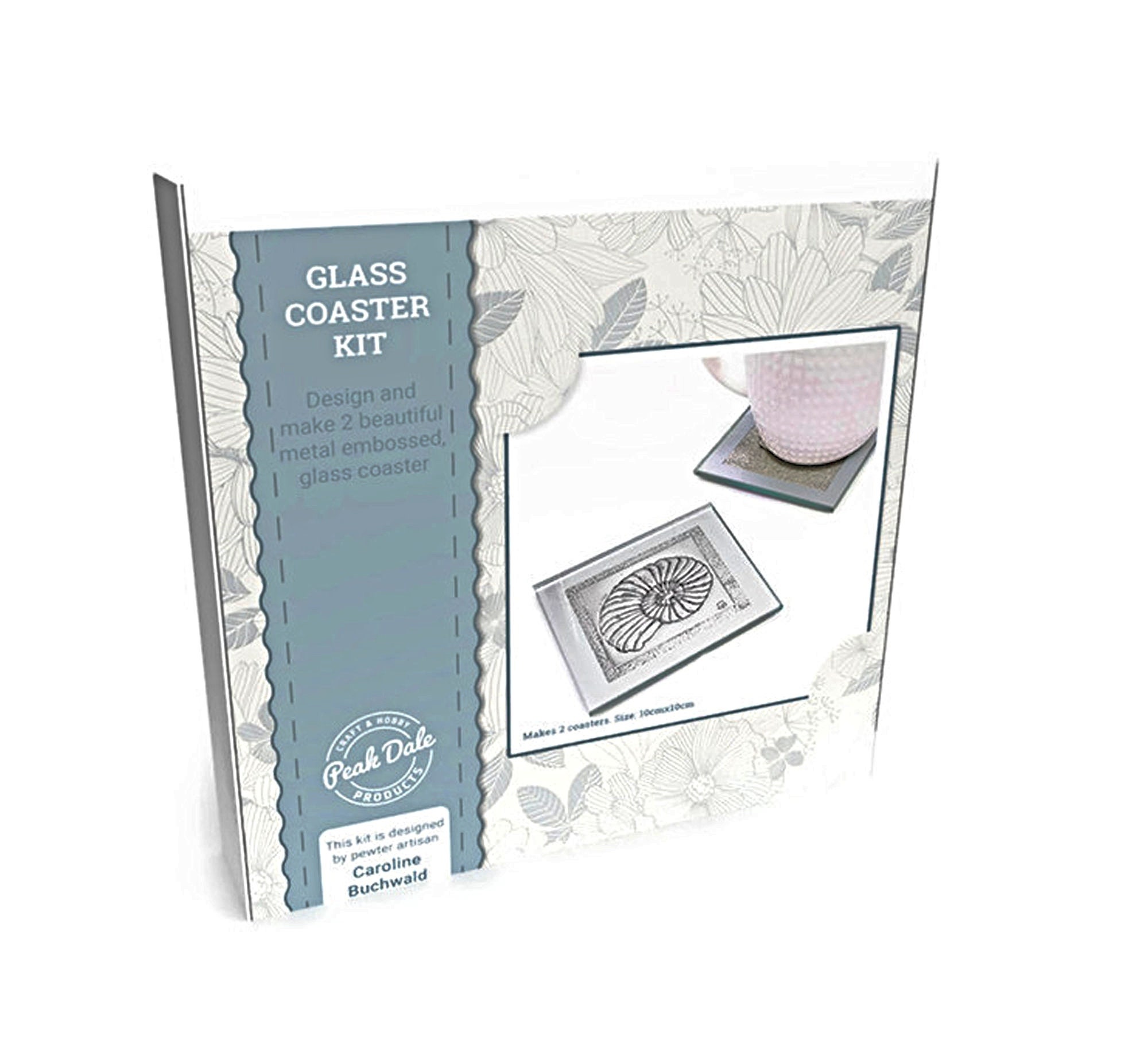 Metal Embossing Kit 2 Coaster Set Metal Craft Starter Kit - Etsy UK