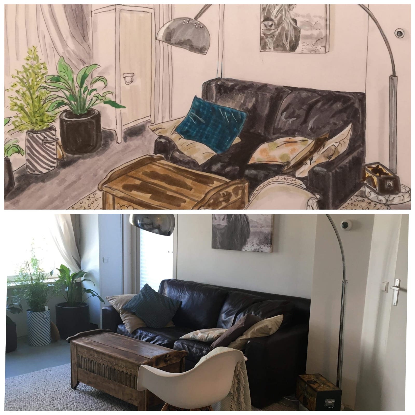 Custom Made Drawing of Your House or Interior - Etsy