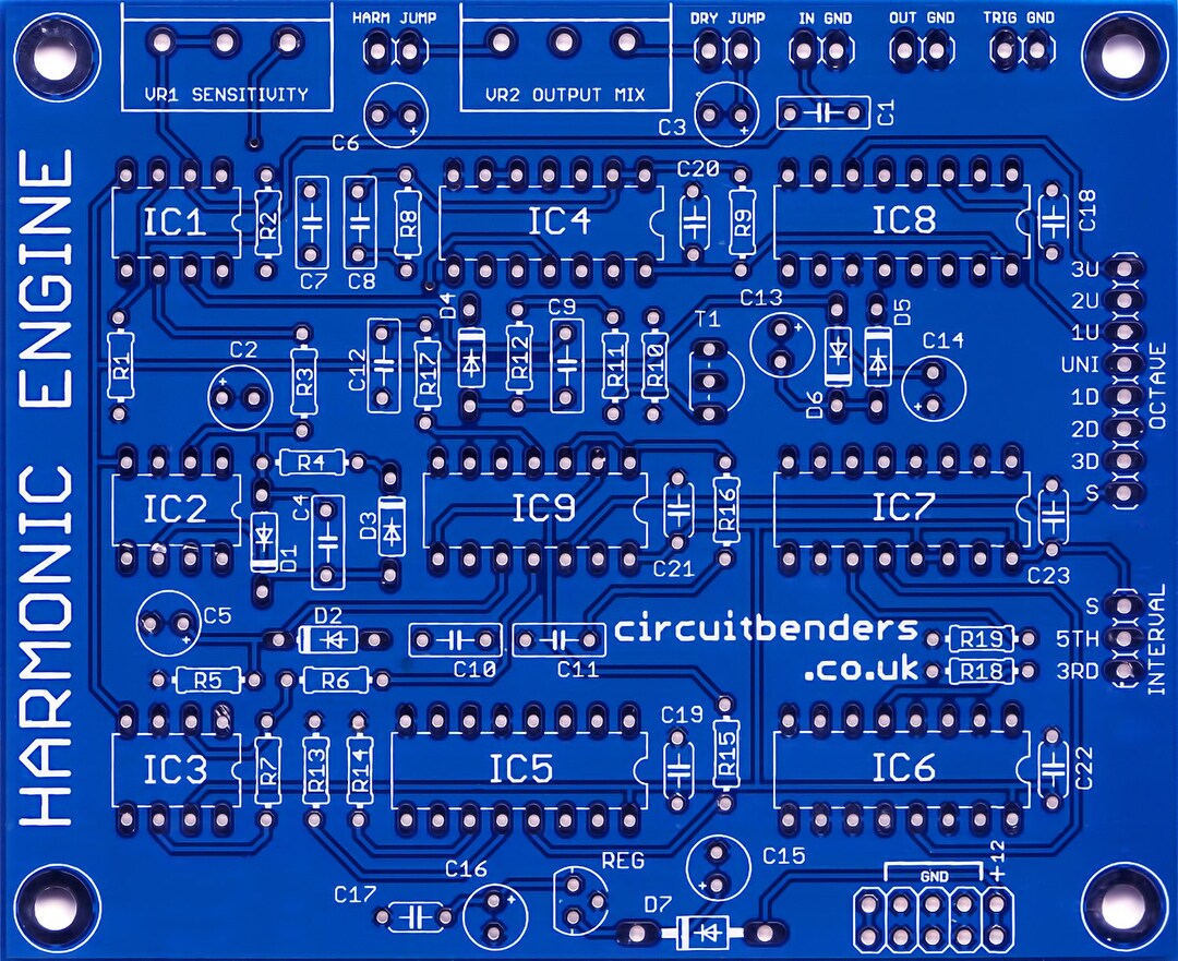 Harmonic Engine PCB - E&MM Harmony Generator Clone for Synth or Pedal ...