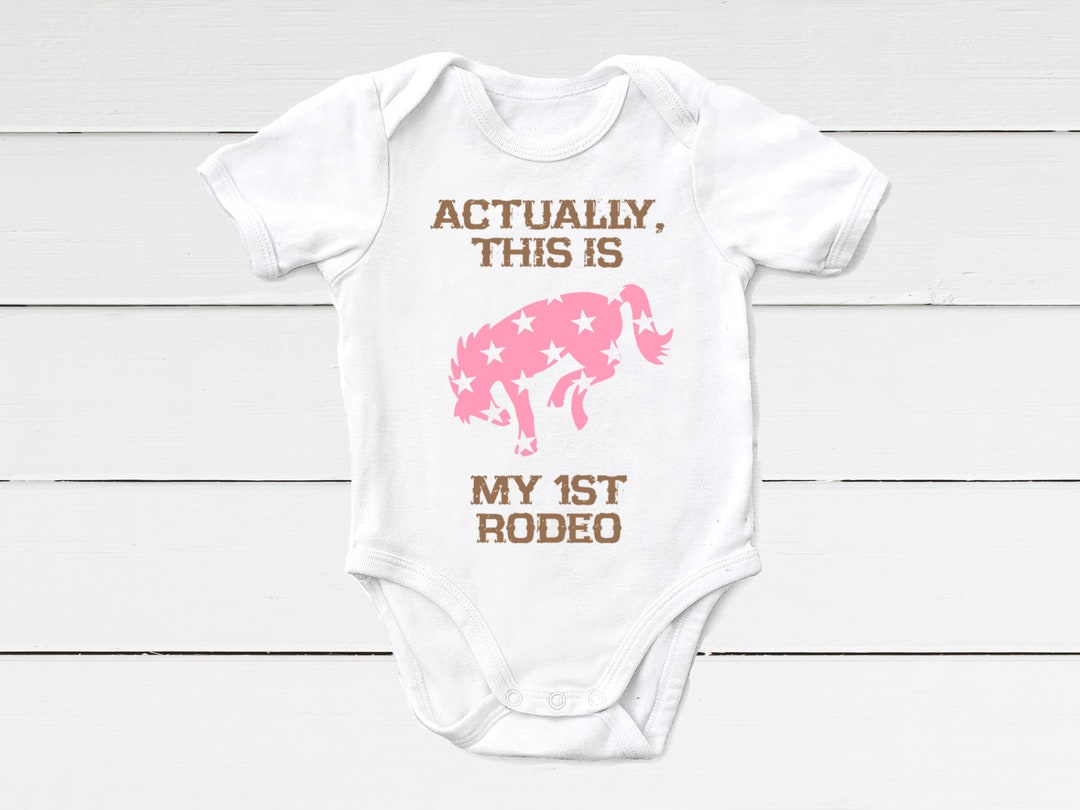 My First Rodeo One Piece Bodysuit, Baby Girl Horse Onesie, Equestrian ...