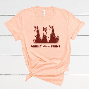 Chillin' With My Ponies Adult Unisex T-shirt - Equestrian Women's ...