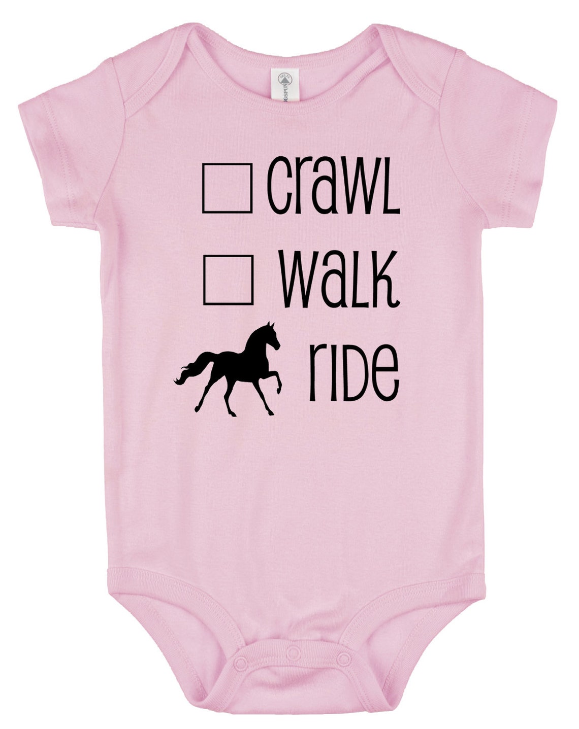 Crawl Walk Ride Horse Bodysuit for Babies Infant Boy - Etsy